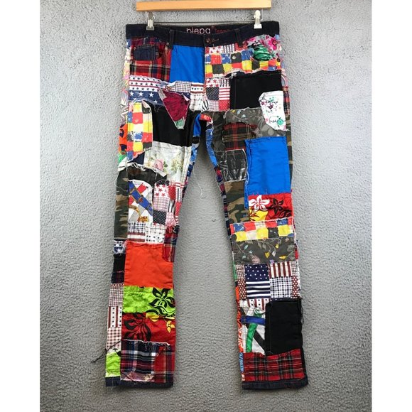 BiePa | Jeans | Biepa Jeans 971 Chaos Patchwork Japanese Buttonfly ...